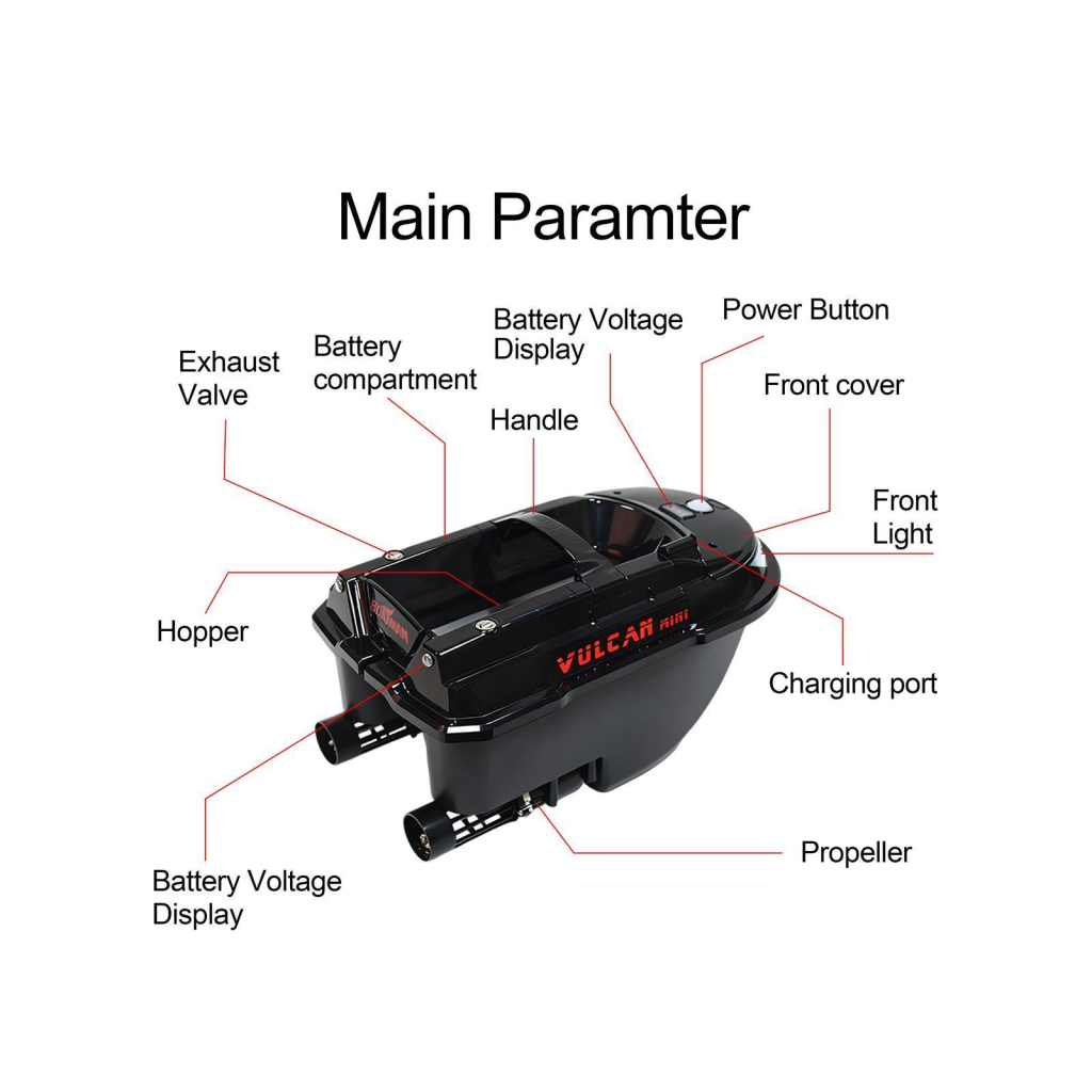 Boatman Vulcan mini Pro mit Sonar und GPS, 899,00